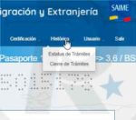 SAIME: Planilla de solicitud de trámite para la cita del pasaporte