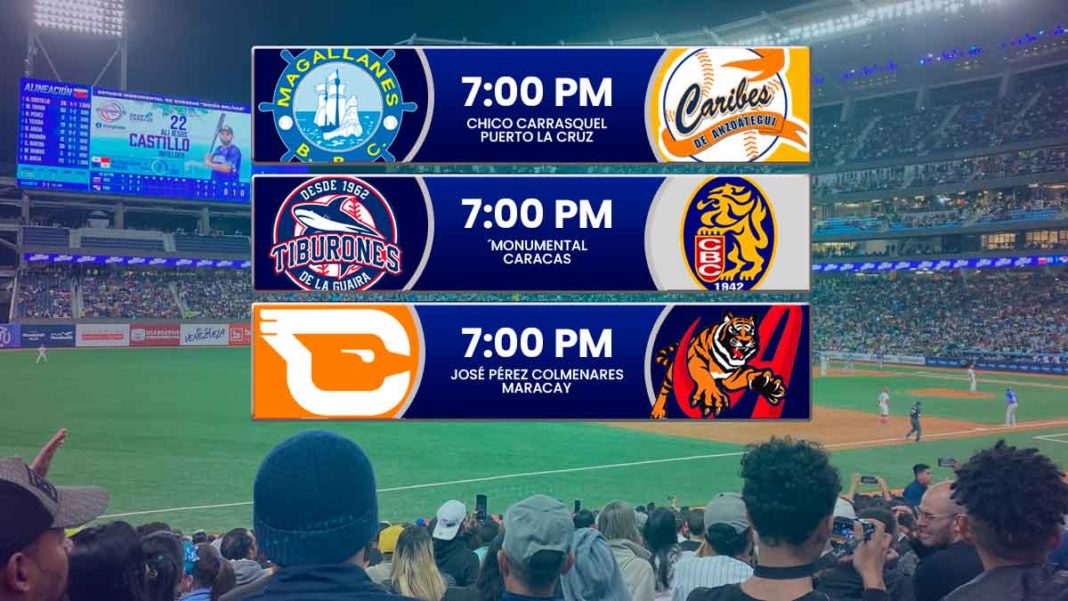 Juegos para hoy miércoles 19-11 del beisbol venezolano: LVBP